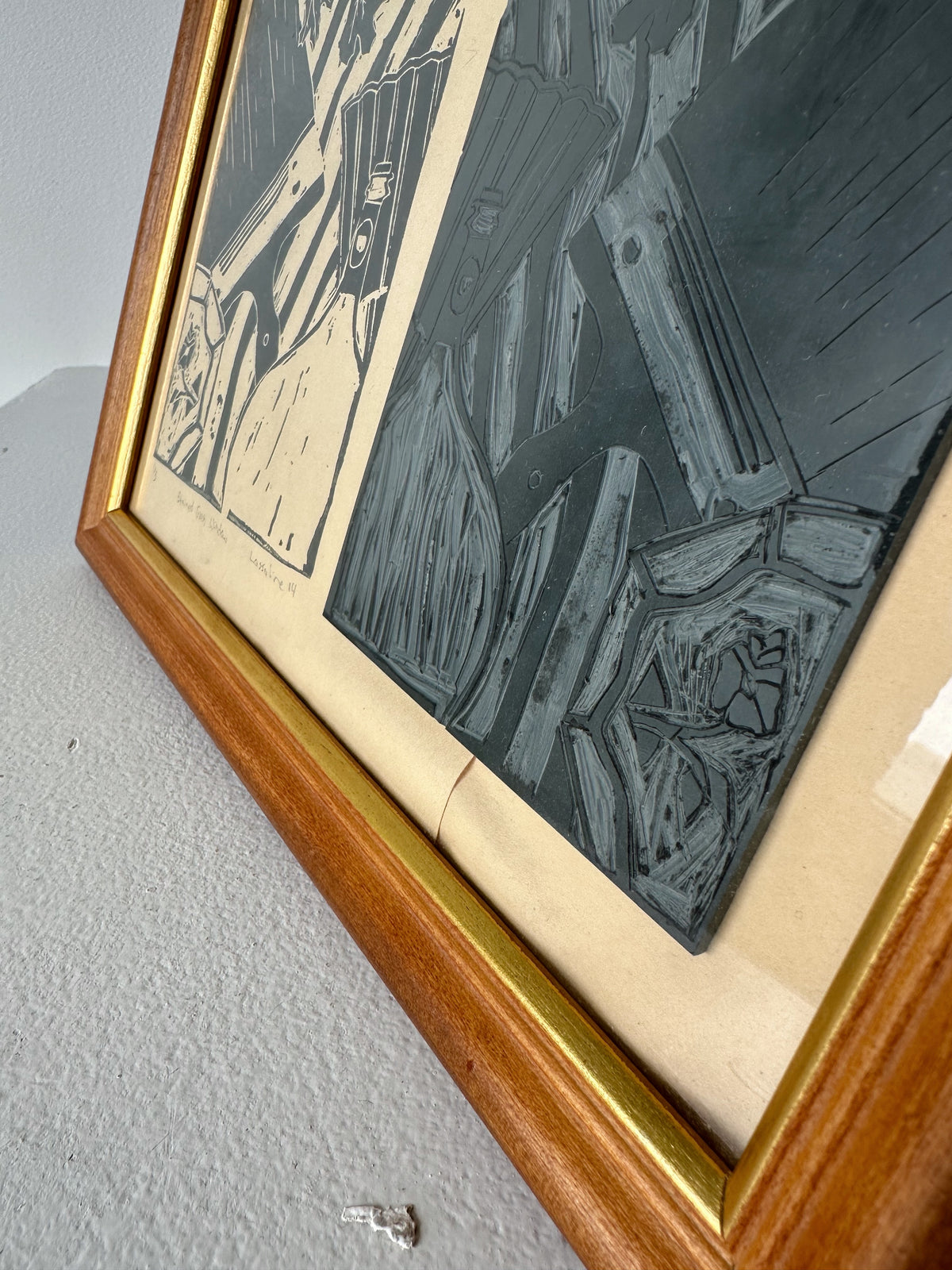 LINOLEUM BLOCK + BLOCK PRINT BY LASSALINE, 9.5 x 11.5 | Maison Singulier