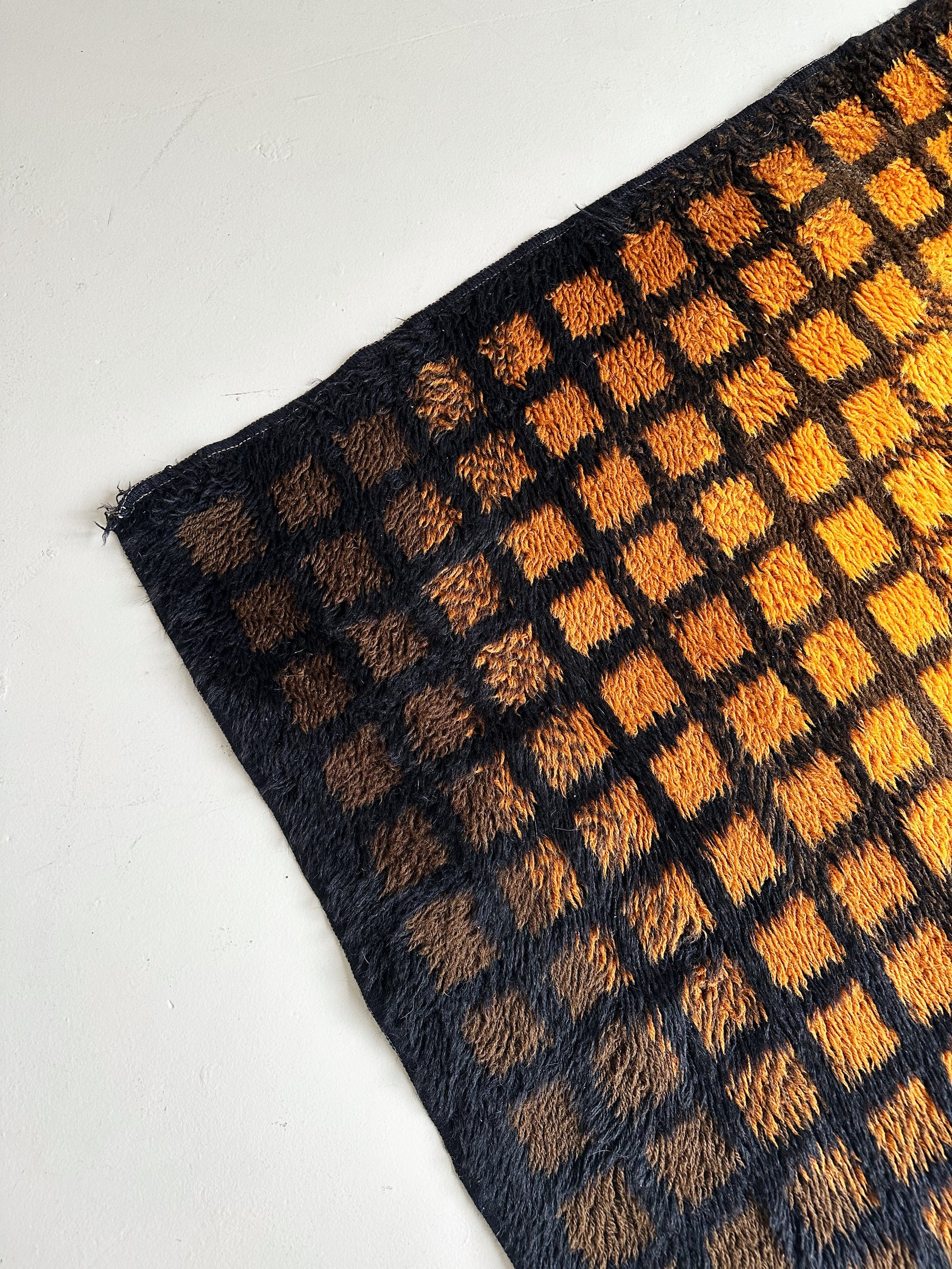 FINLANDIA RYA RUG BY VERNER PANTON FOR UNIKA VAEV, 3 x 5.5, 60's ...