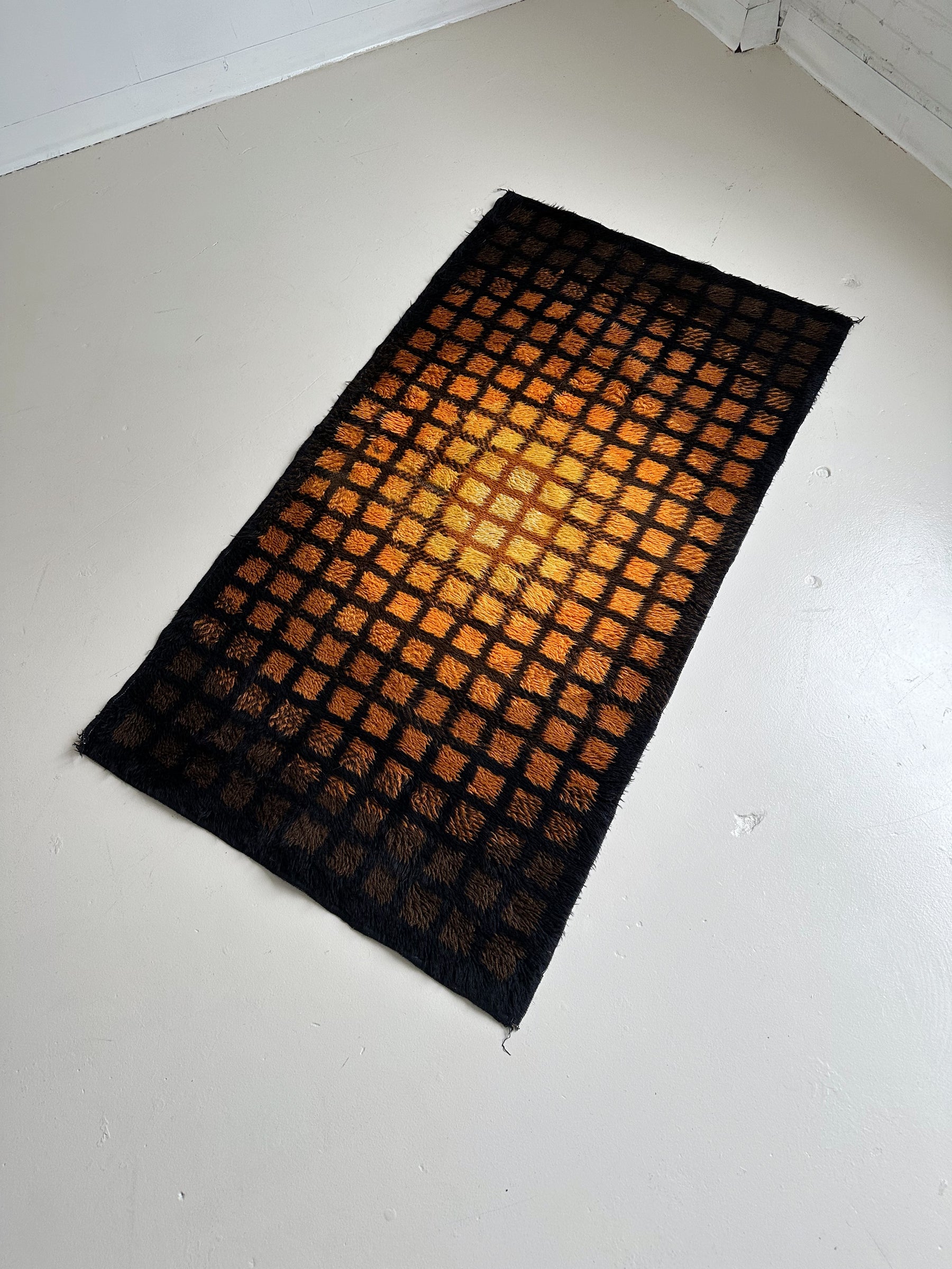 FINLANDIA RYA RUG BY VERNER PANTON FOR UNIKA VAEV, 3 x 5.5, 60's ...