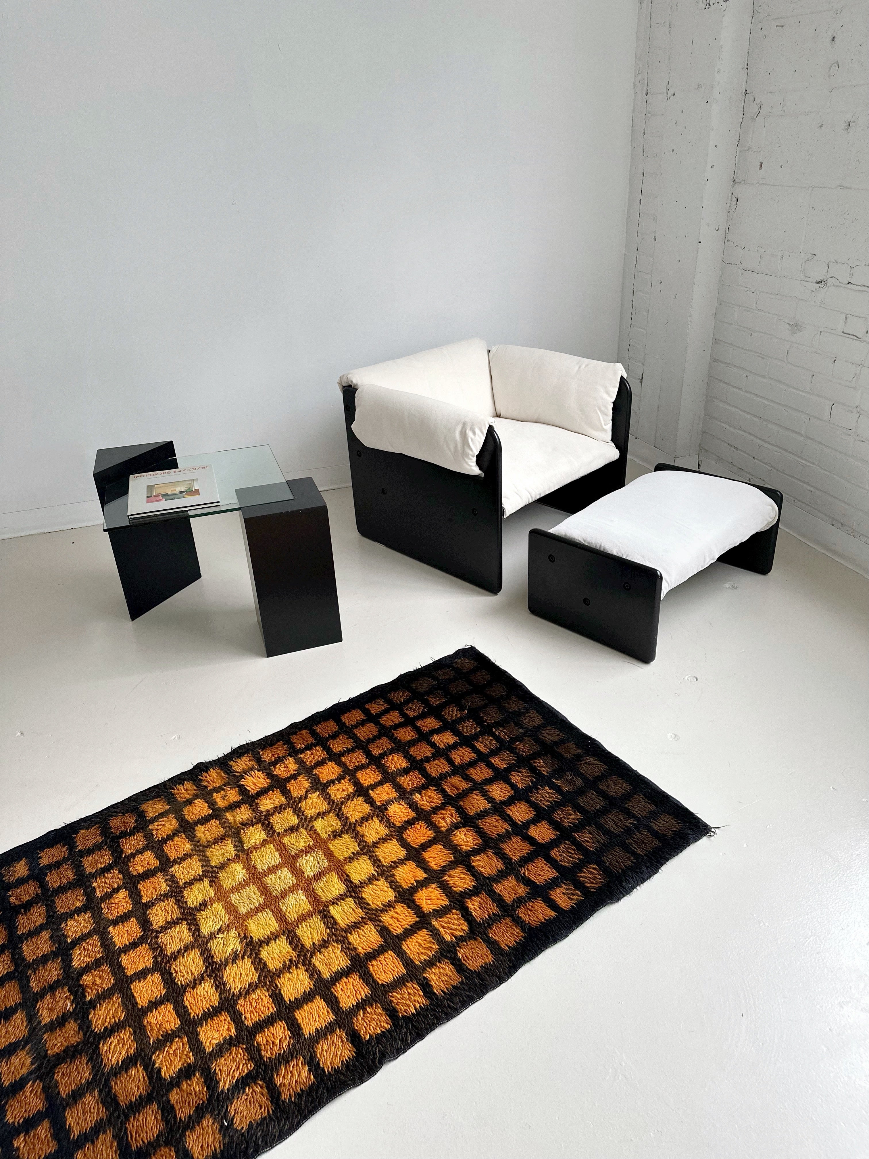 FINLANDIA RYA RUG BY VERNER PANTON FOR UNIKA VAEV, 3 x 5.5, 60's ...