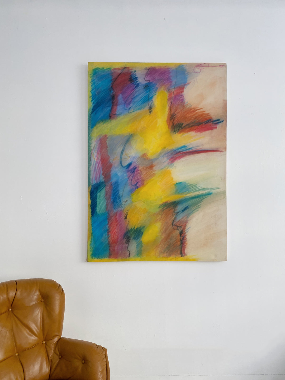 GEORGE SANDERS ABSTRACT PAINTING, OIL ON CANVAS, 42x60, 1995 | Maison ...